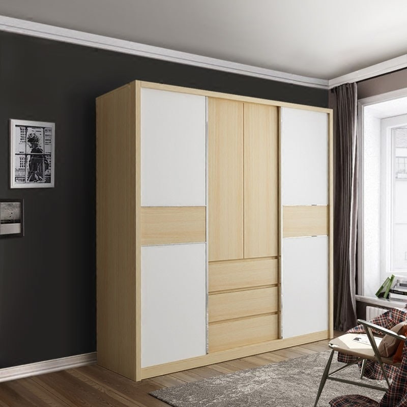 Nordic style wardrobe, sliding door wardrobe, environmentally friendly ...