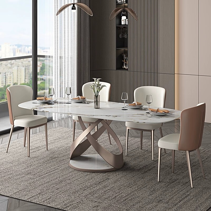 [Pre order]Slate dining table and chair combination modern light luxury ...