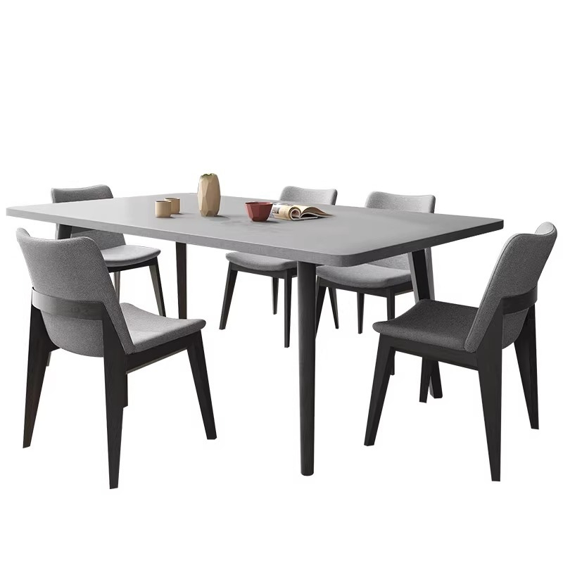 Pre order 】 Wood Moon Nordic Long Dining Table Modern Simple Solid Wood ...